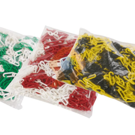 Chaînes de balisage en polyéthylène pour poteaux PVC