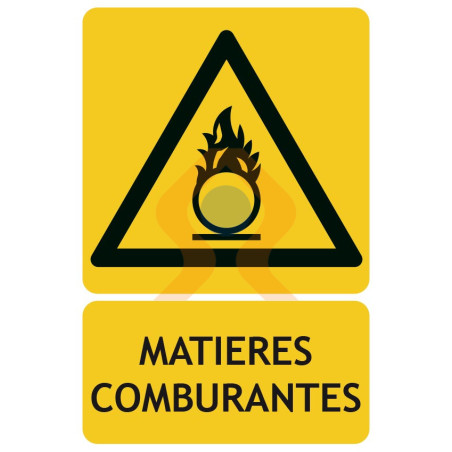Panneaux de danger matières comburantes