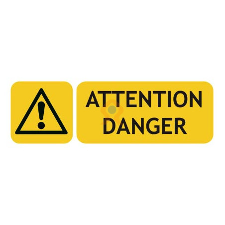 Panneaux de danger attention danger