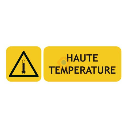 Panneaux danger haute température