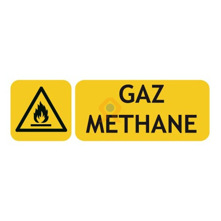 Panneaux danger gaz méthane