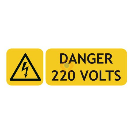 Panneaux de risque électrique danger 220 volts