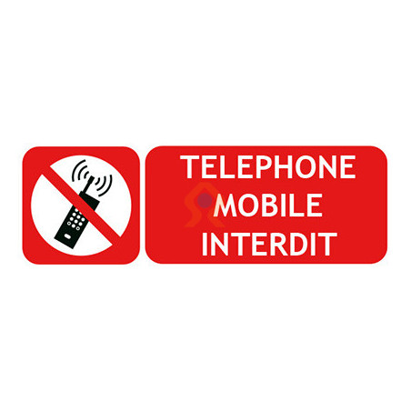Panneaux d'interdiction téléphone mobile interdit