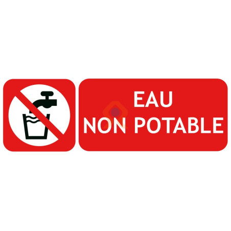 Panneaux d'interdiction eau non potable