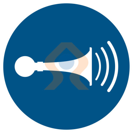 Pictogramme klaxon obligatoire