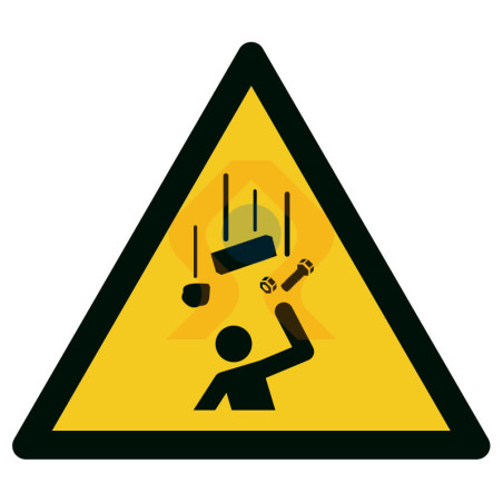 Pictogramme danger chute d’objets