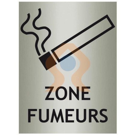 Panneau information zone fumeurs