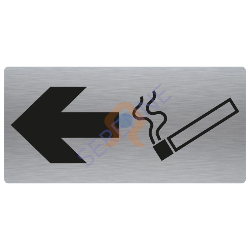 Panneau directionnel zone fumeurs